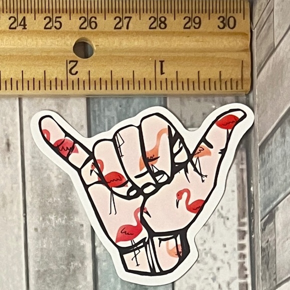 Office | 110 Shaka Brah Hawaiian Culture Surfing Reusable Vinyl Sticker ...